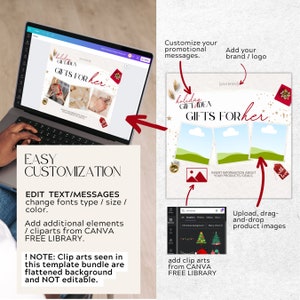 12 Days of Christmas Instagram Templates for Retail Shops, Editable ...