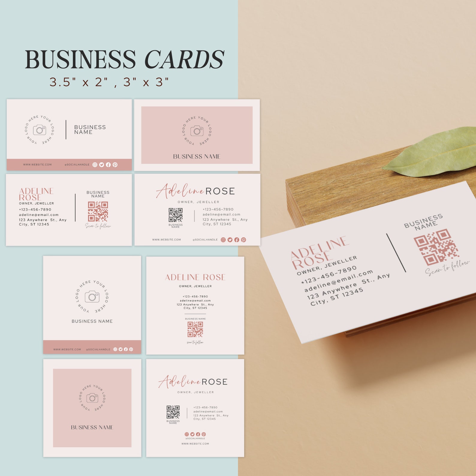 Permanent Jewelry Care Card Bundle, Permanent Jewelry Business Cards ...