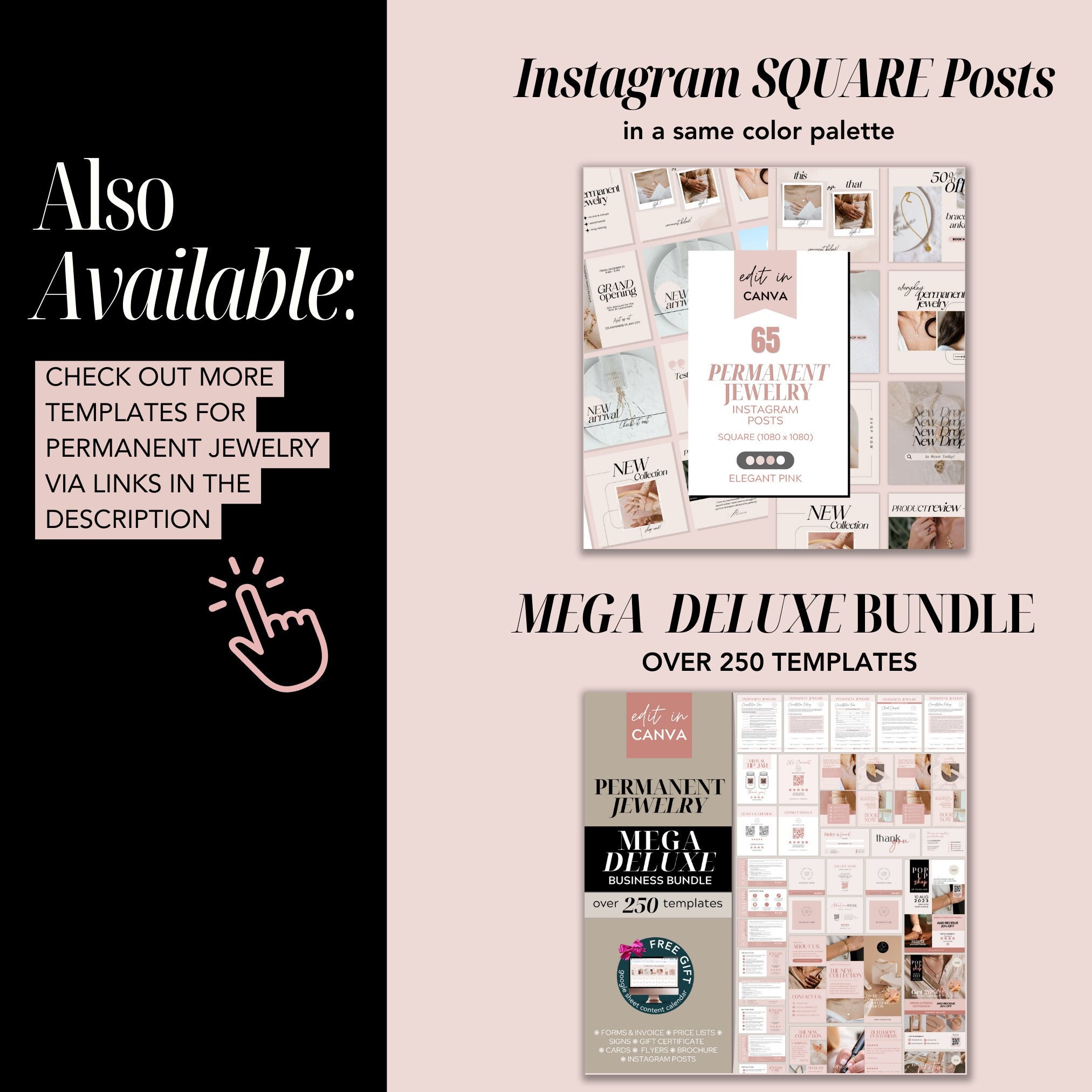 Editable Permanent Jewelry Instagram Story | Canva Instagram Templates ...
