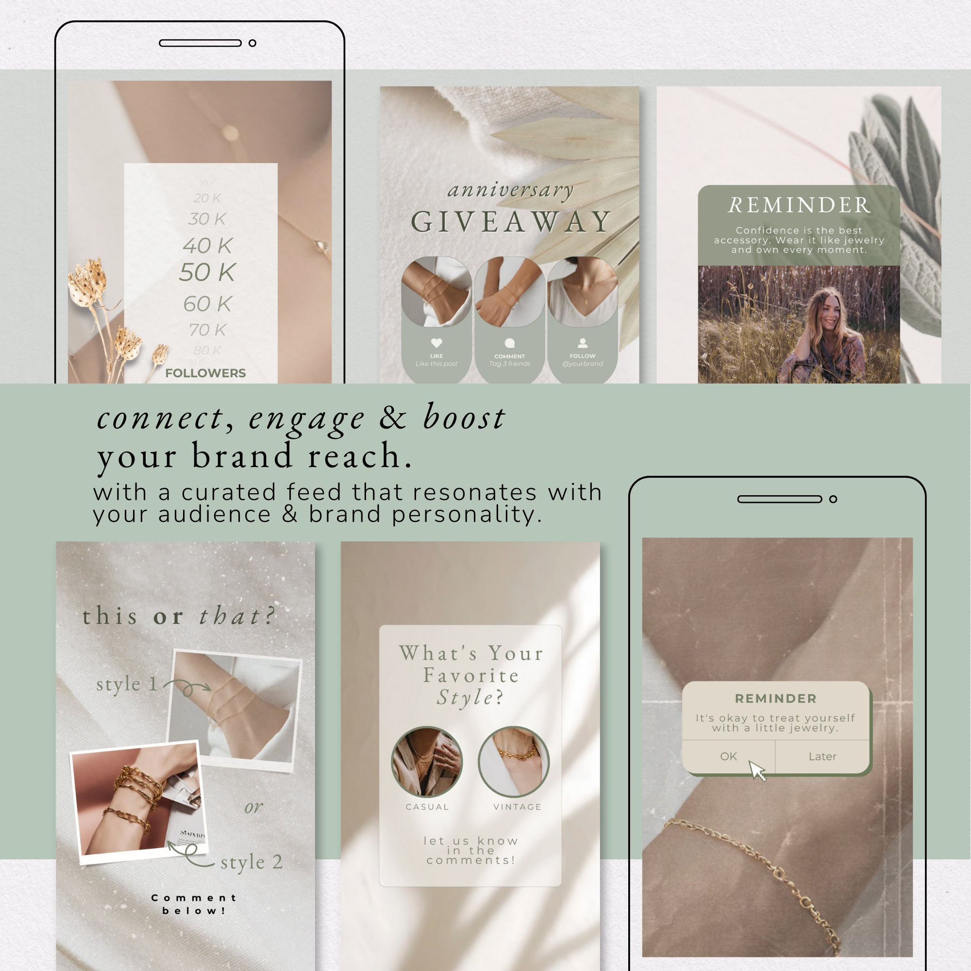 BOHO Permanent Jewelry Instagram Story Bundle, Permanent Jewelry ...