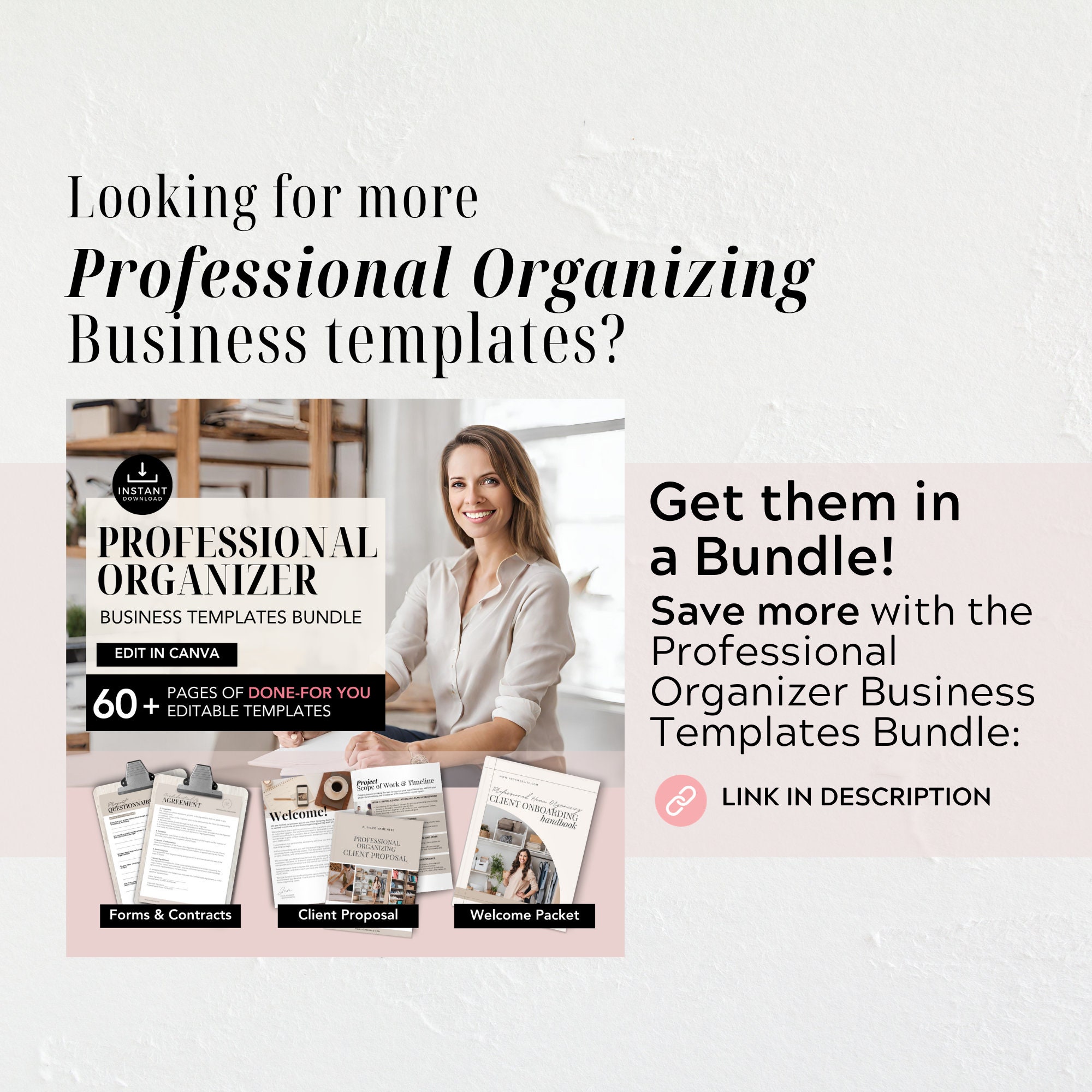 Professional Organizer Client Proposal Template Organizing - Etsy