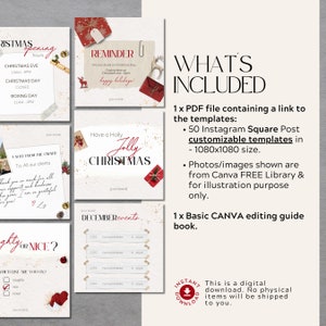 12 Days of Christmas Instagram Templates for Retail Shops, Editable ...