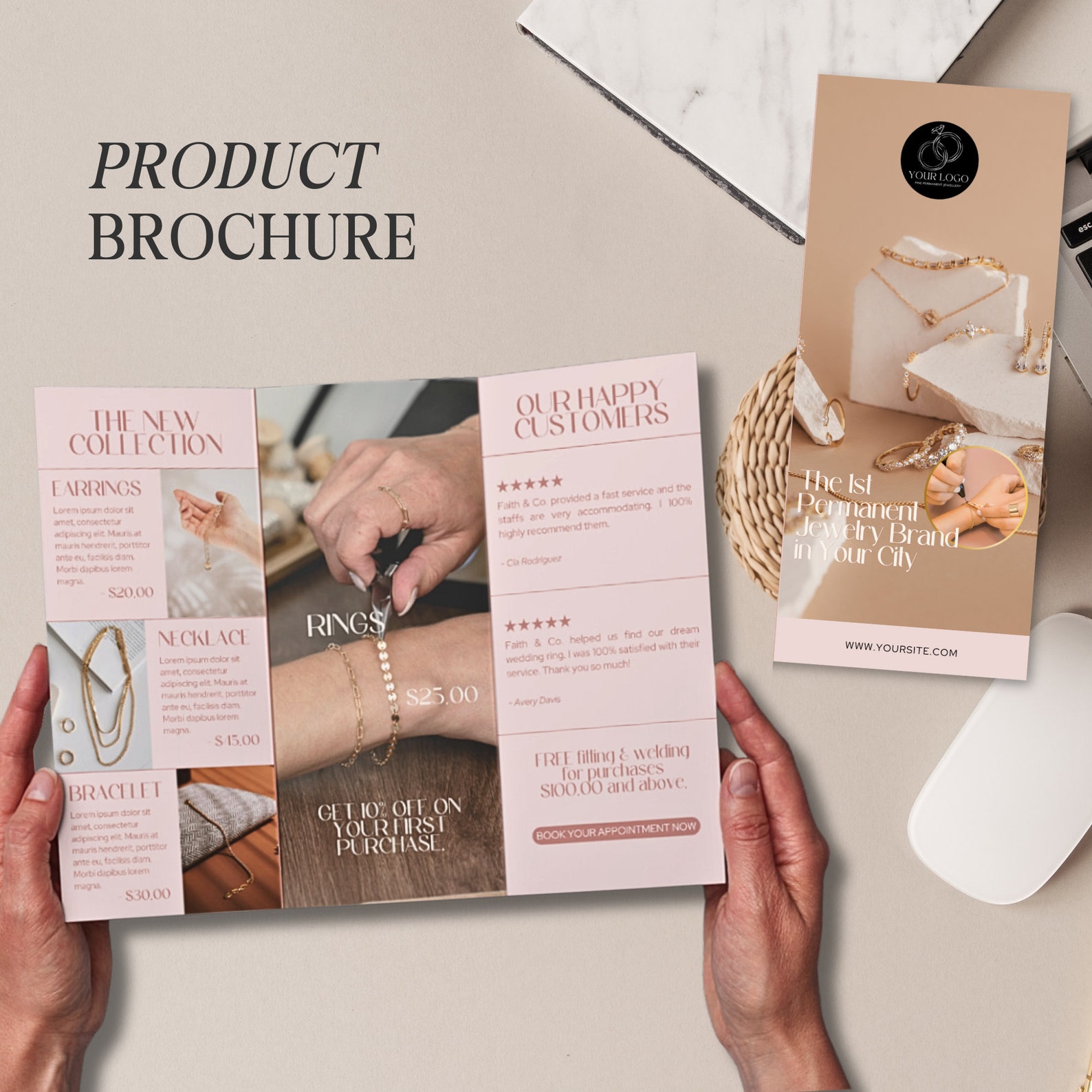 Permanent Jewelry Brochure, Permanent Jewelry Wedding Event, Permanent ...