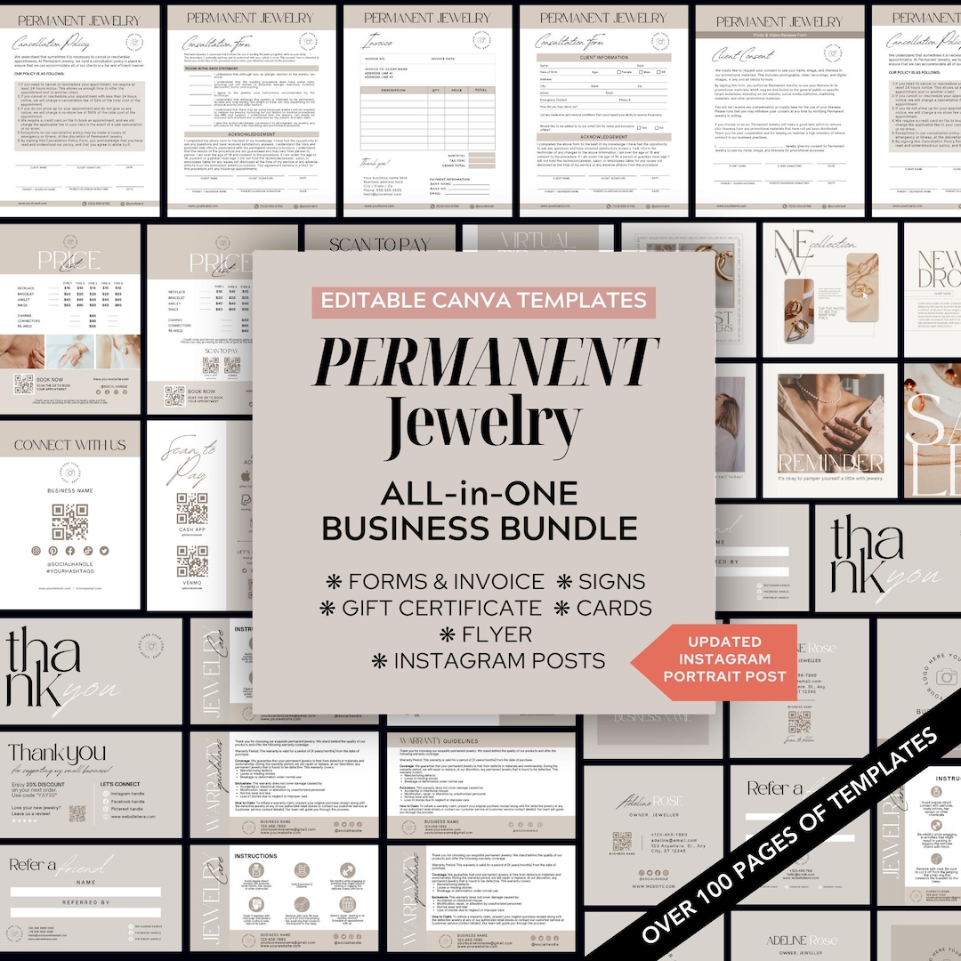Permanent Jewelry Business Starter Kit, Business Bundle, Permanent ...