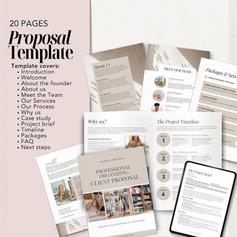 Professional Organizer Forms Bundle With Home Organizer Flyer ...