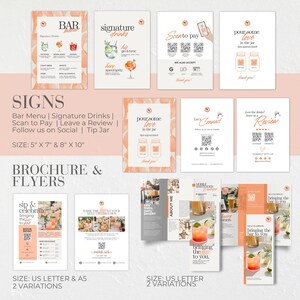 Mobile Bar Templates Bundle, Editable Bartender Contract, Forms ...