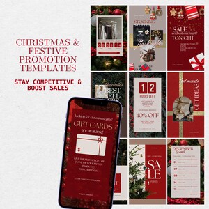 Christmas Instagram Templates, Canva Holiday Social Media Templates ...