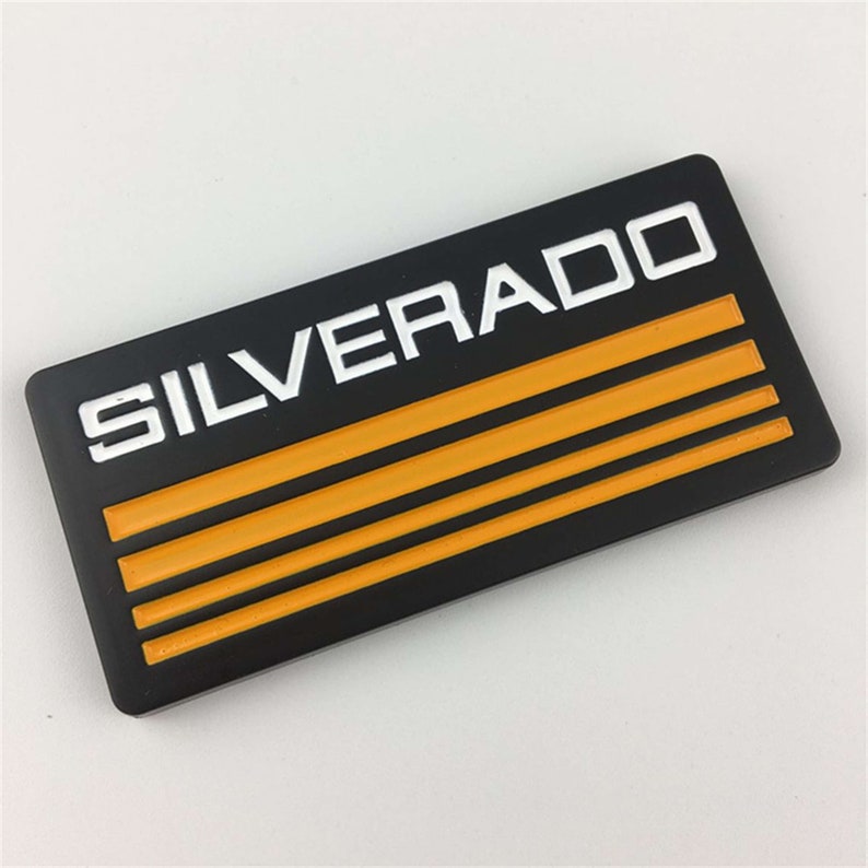 Chevrolet Silverado Tailgate Emblem, Modified Decal for Chevrolet ...
