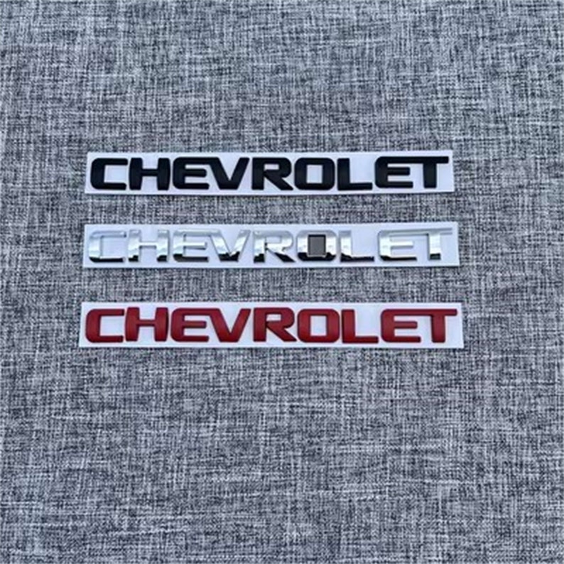 CHEVROLET Metal Badge Sticker Chevrolet Tail Emblem Modified - Etsy