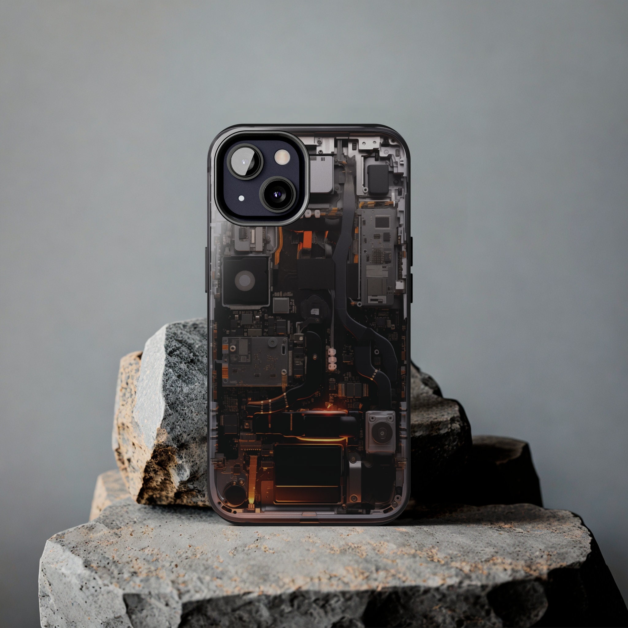 IPhone 15 Circuit Board Sci-fi Xray Technology Tough Gamer Phone Case ...