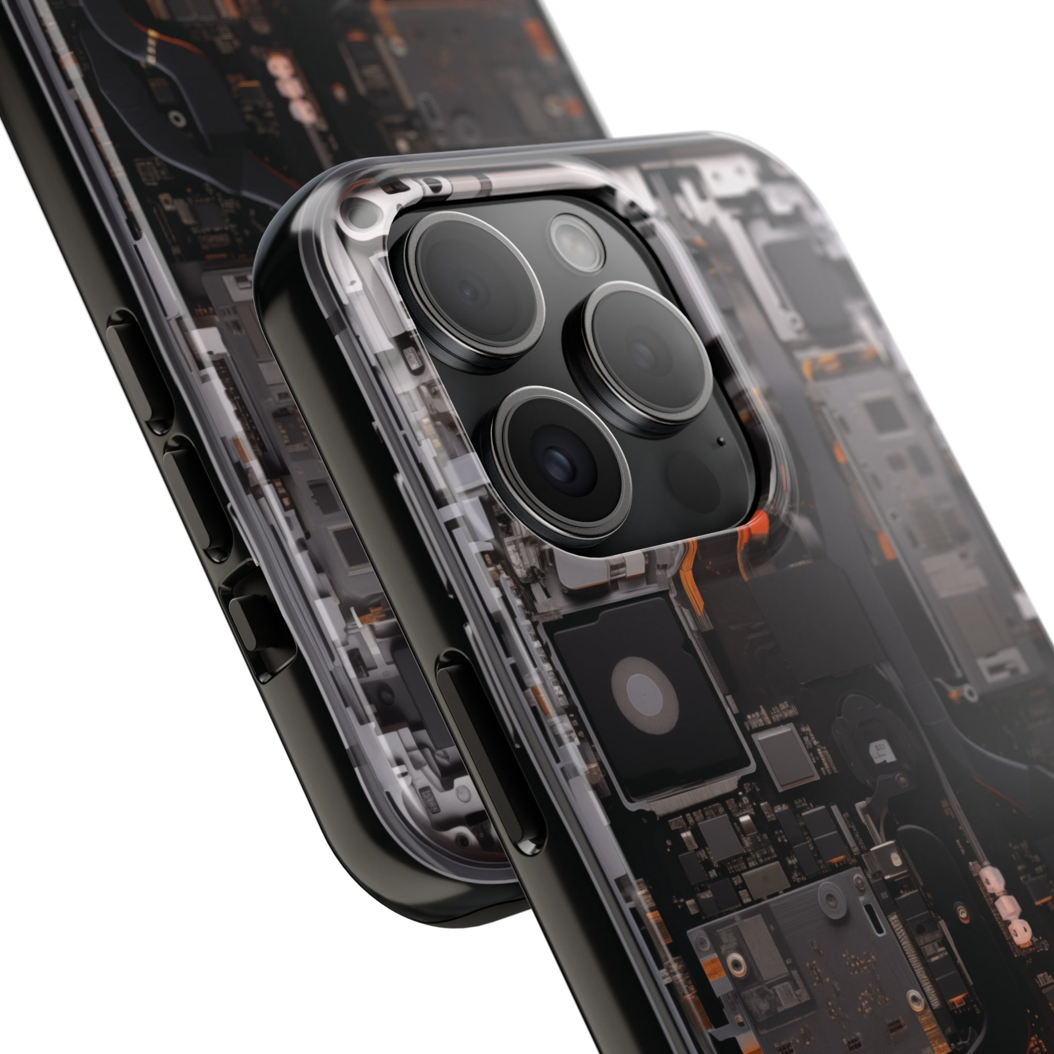 IPhone 15 Circuit Board Sci-fi Xray Technology Tough Gamer Phone Case ...