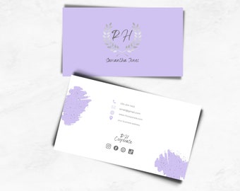 Lilac Business Card - Etsy