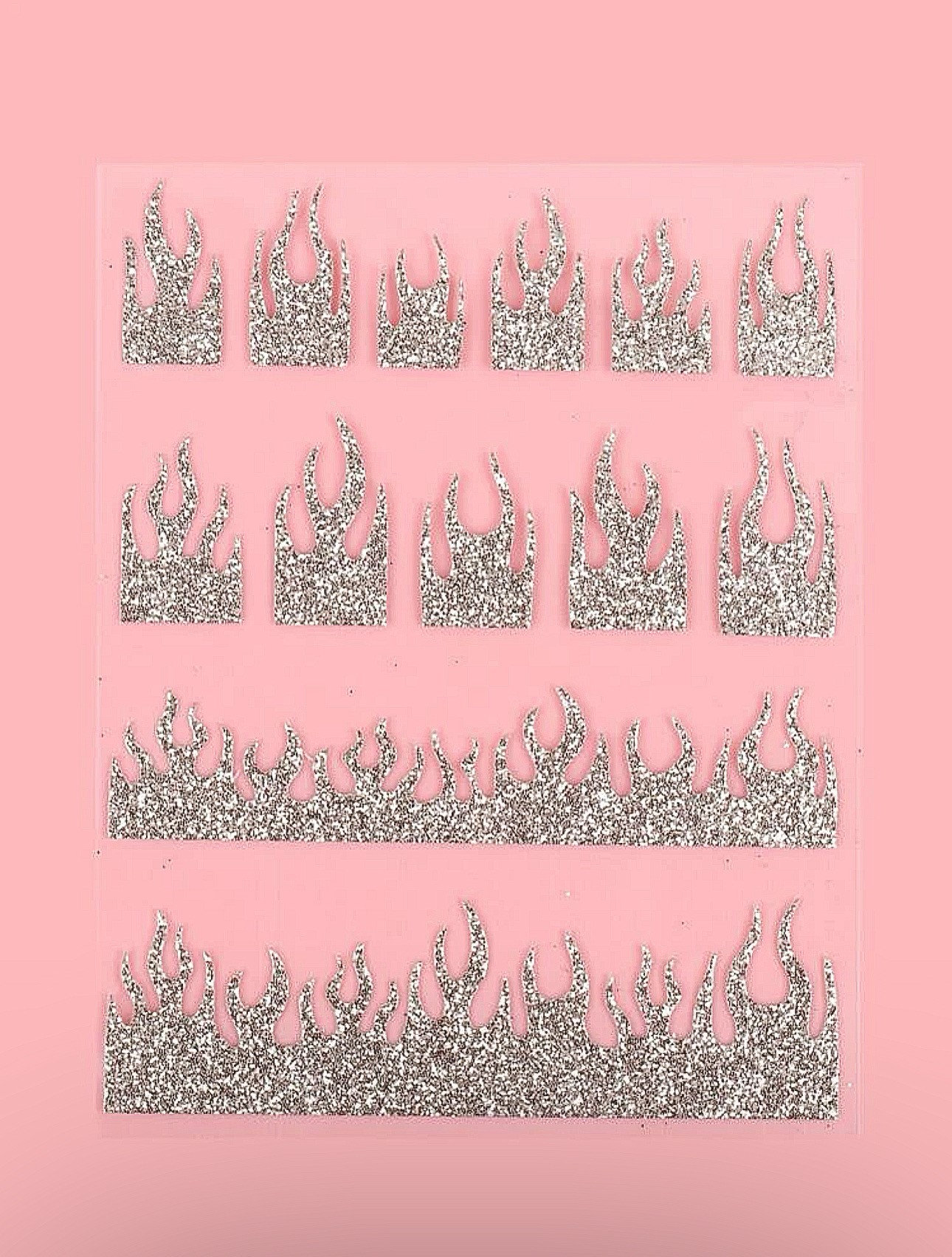 3D Fire Nail Stickers, Flame Nail Decals, Flame Nail Decoration, Nail ...