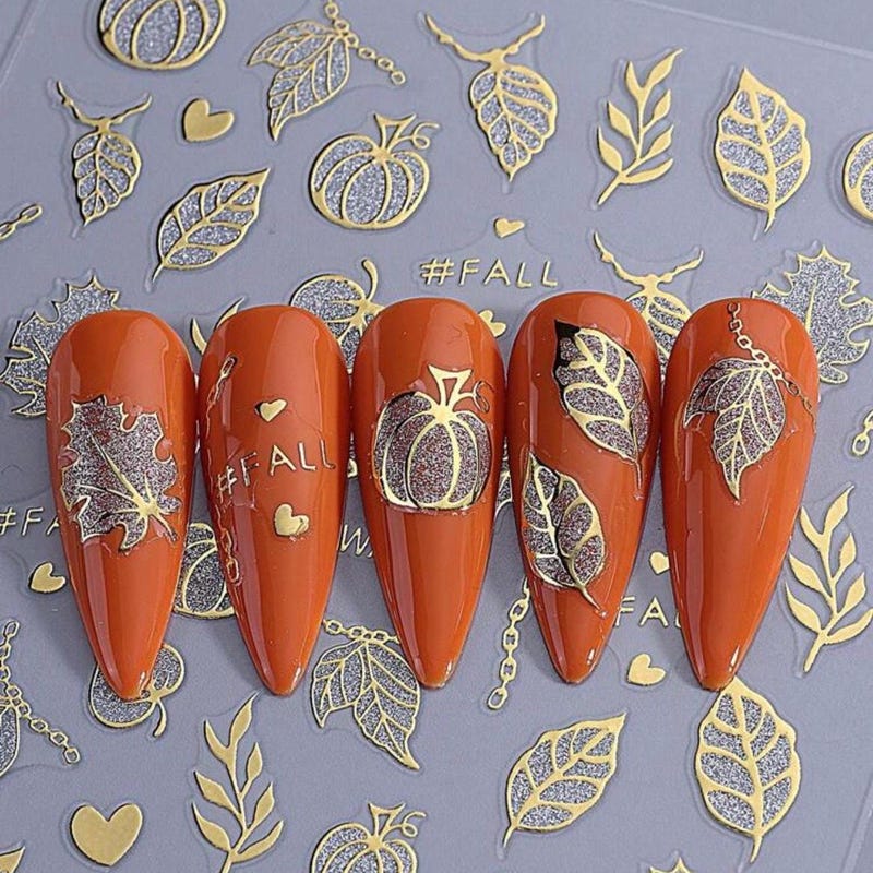 Fall Nail Decals - Etsy