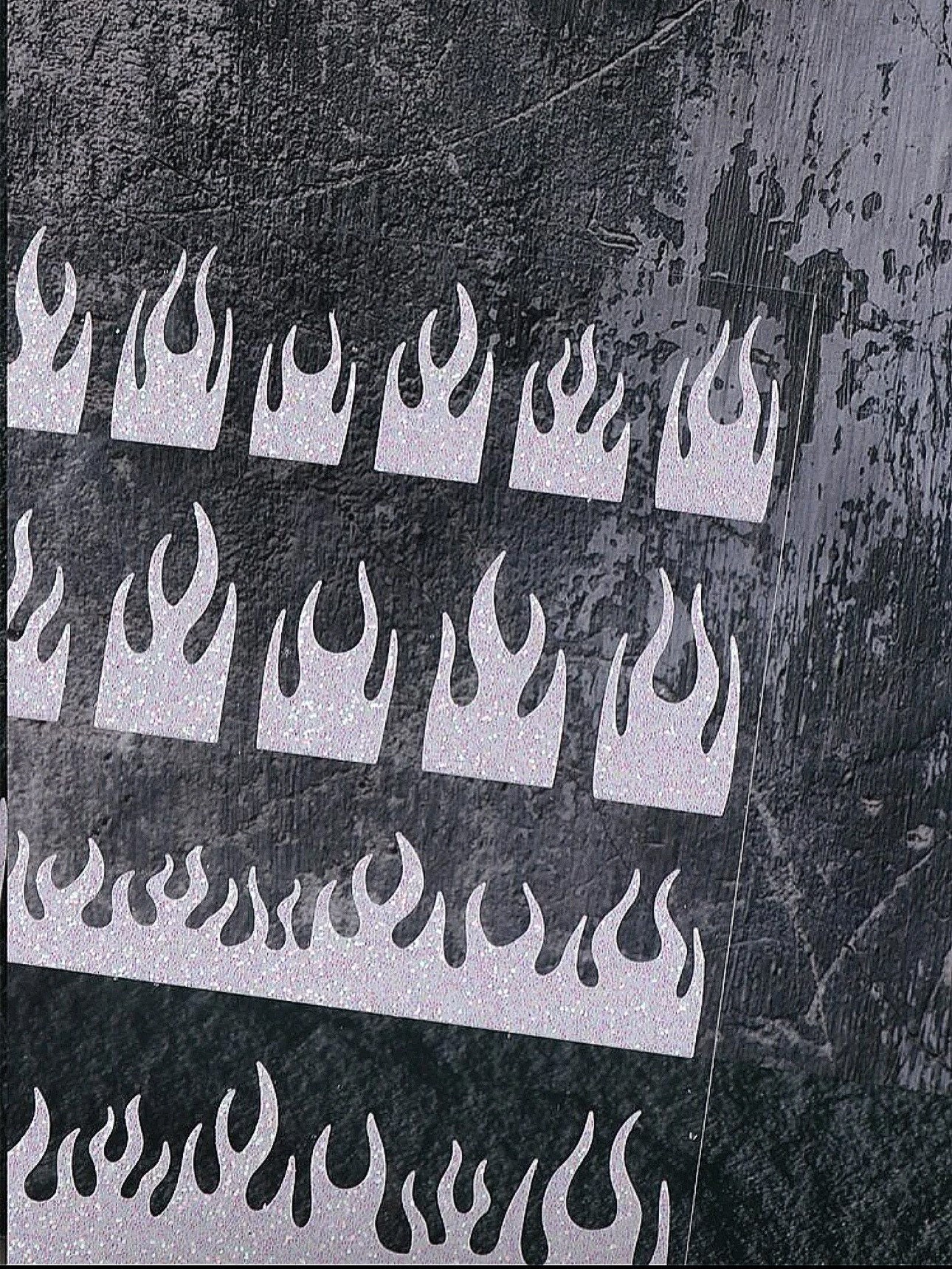 3D Fire Nail Stickers, Flame Nail Decals, Flame Nail Decoration, Nail ...