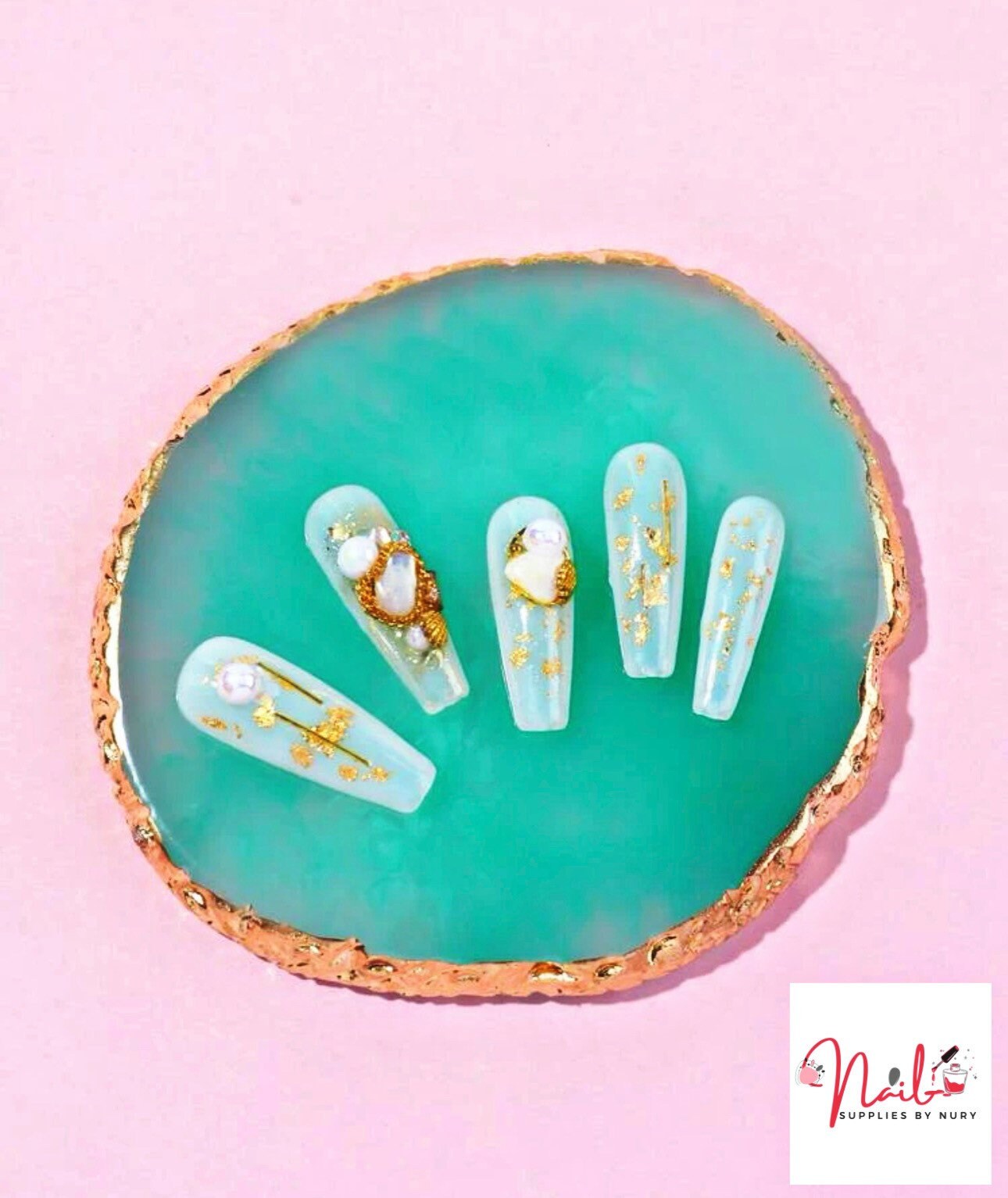 Resin Nail Art Palette, Nail Art Paint Palette, Nail Art Painting Mixed ...