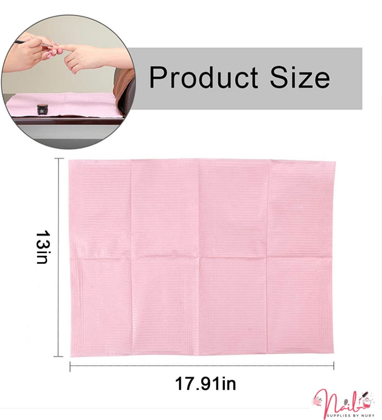 20 Pcs Disposable Nail Art Table Towels, Nail Art, Table Cover Sheet ...