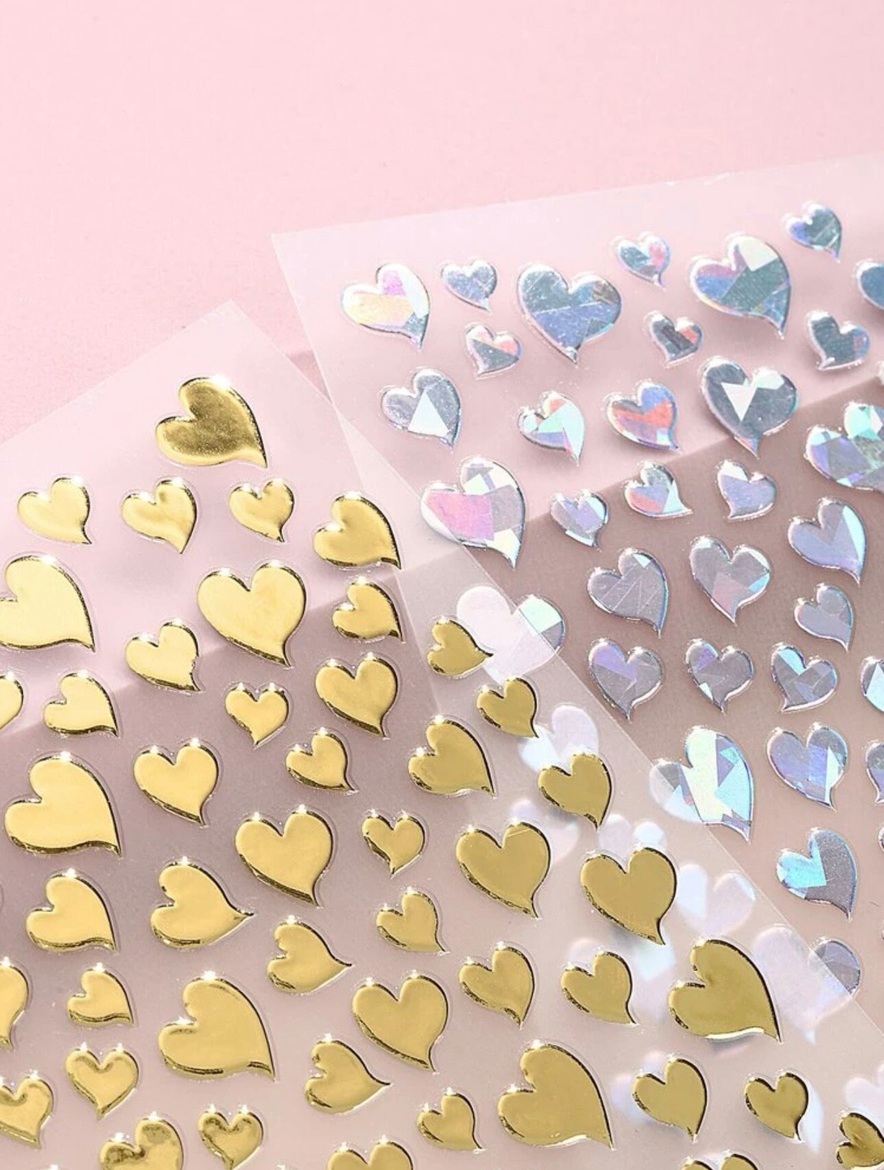 3D Heart Nail Art Stickers, Nail Decals Self-adhesive, Nail Stickers ...