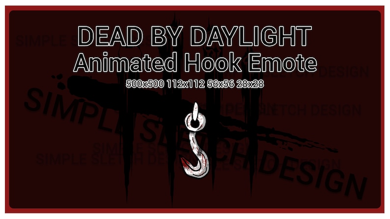 Animated Dead by Daylight Hook Emote for Discord and Twitch - Etsy