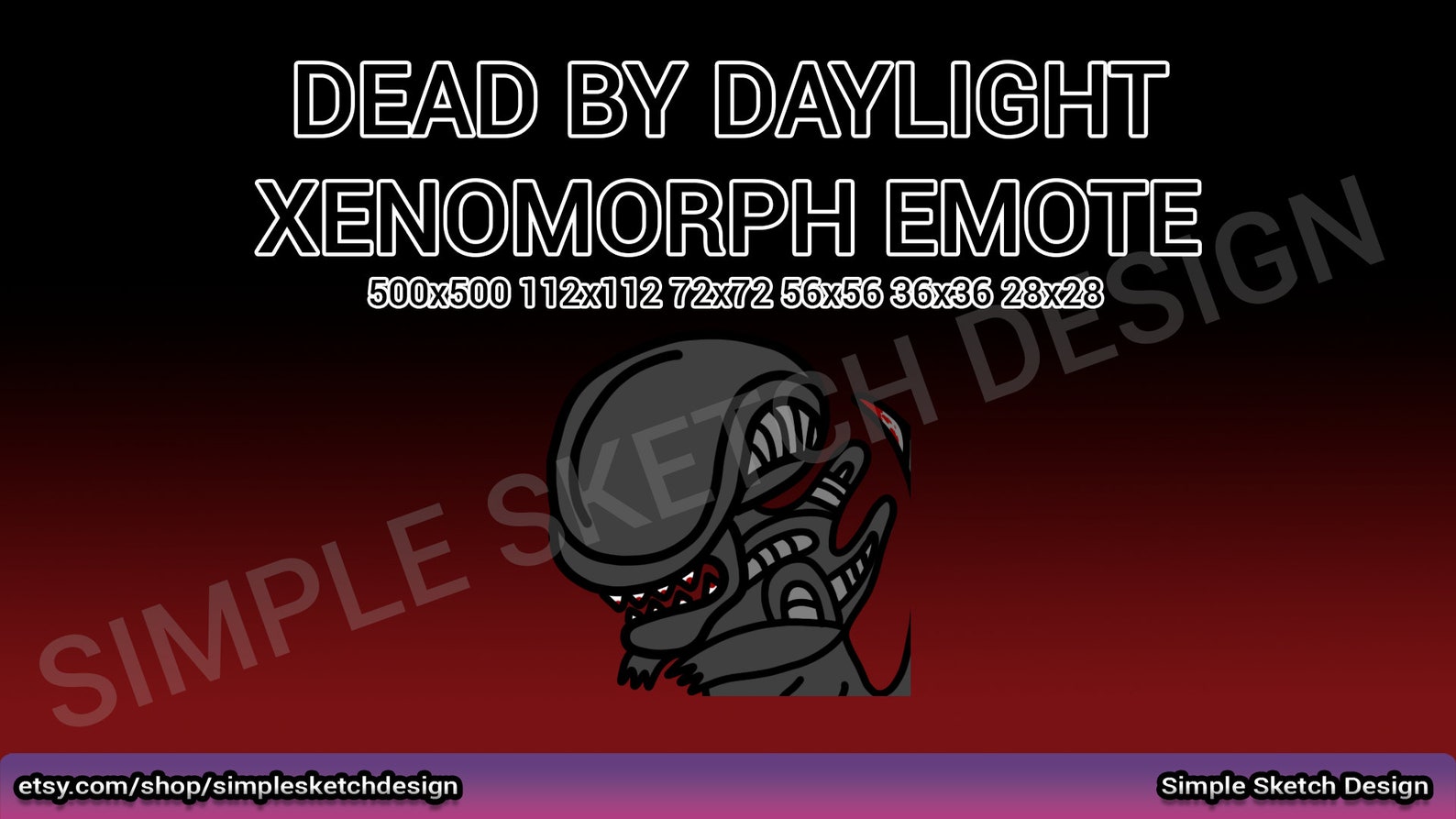 Dead by Daylight - Xenomorph Emote for Twitch and Discord - Etsy