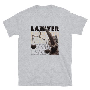 Lawyer Tshirt With Scales of Justice Lady Liberty - Perfect Gift for ...