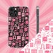 Chic Pink Law Themed Clear Phone Case Legal Pattern iPhone - Etsy