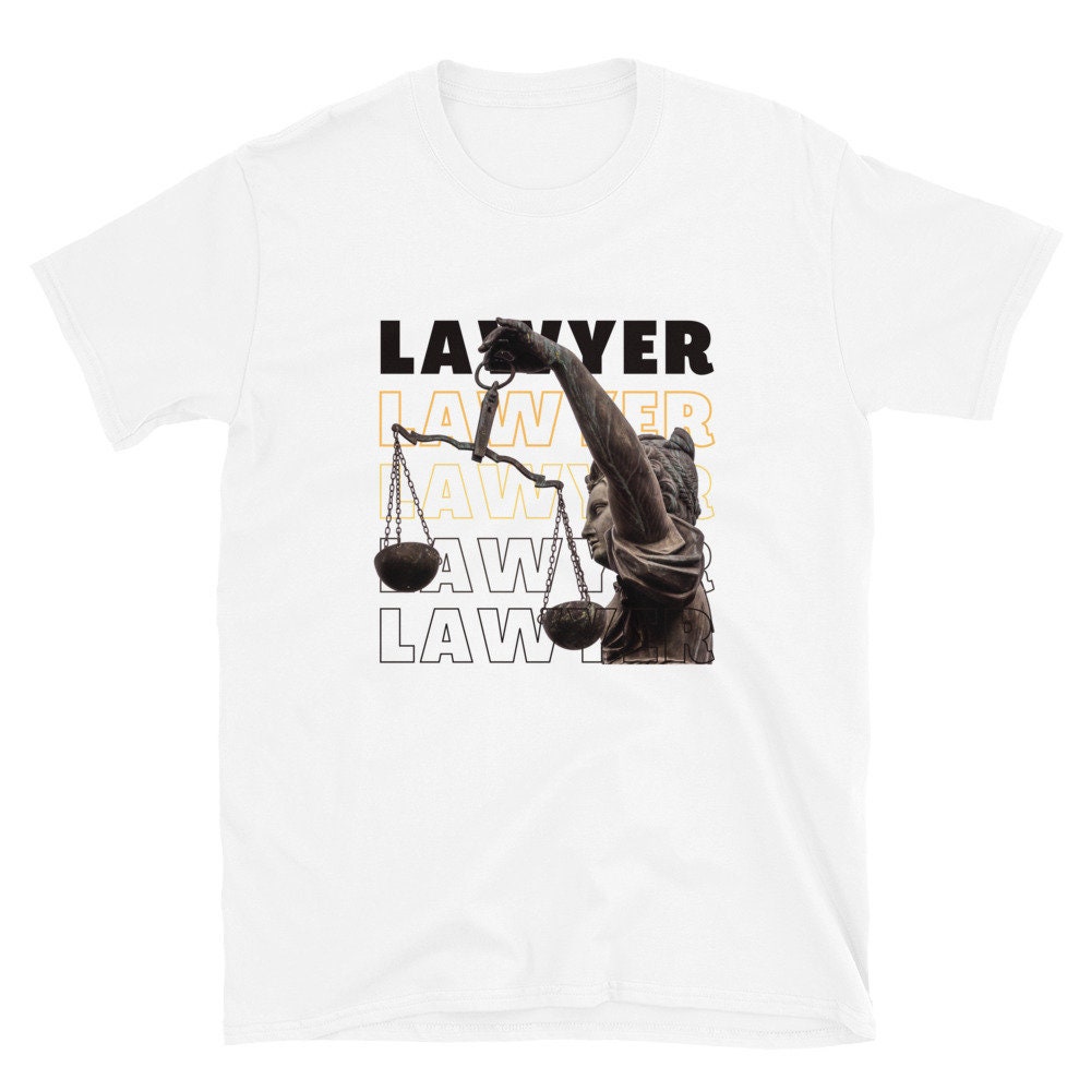 Lawyer Tshirt With Scales of Justice Lady Liberty - Perfect Gift for ...