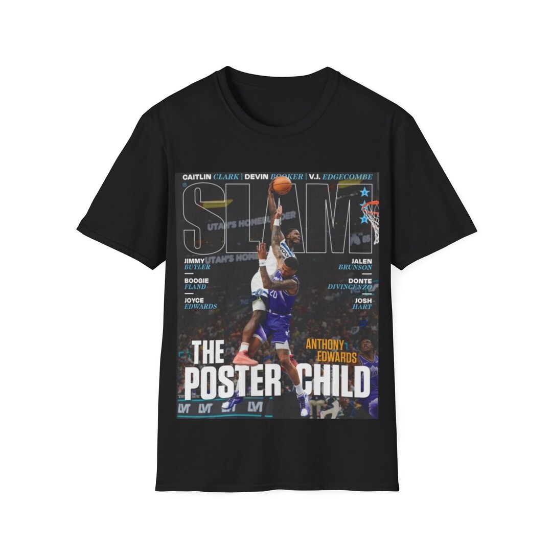 Anthony Edwards Minnesota Timberwolves NBA Slam Cover Tee Shirt - Etsy