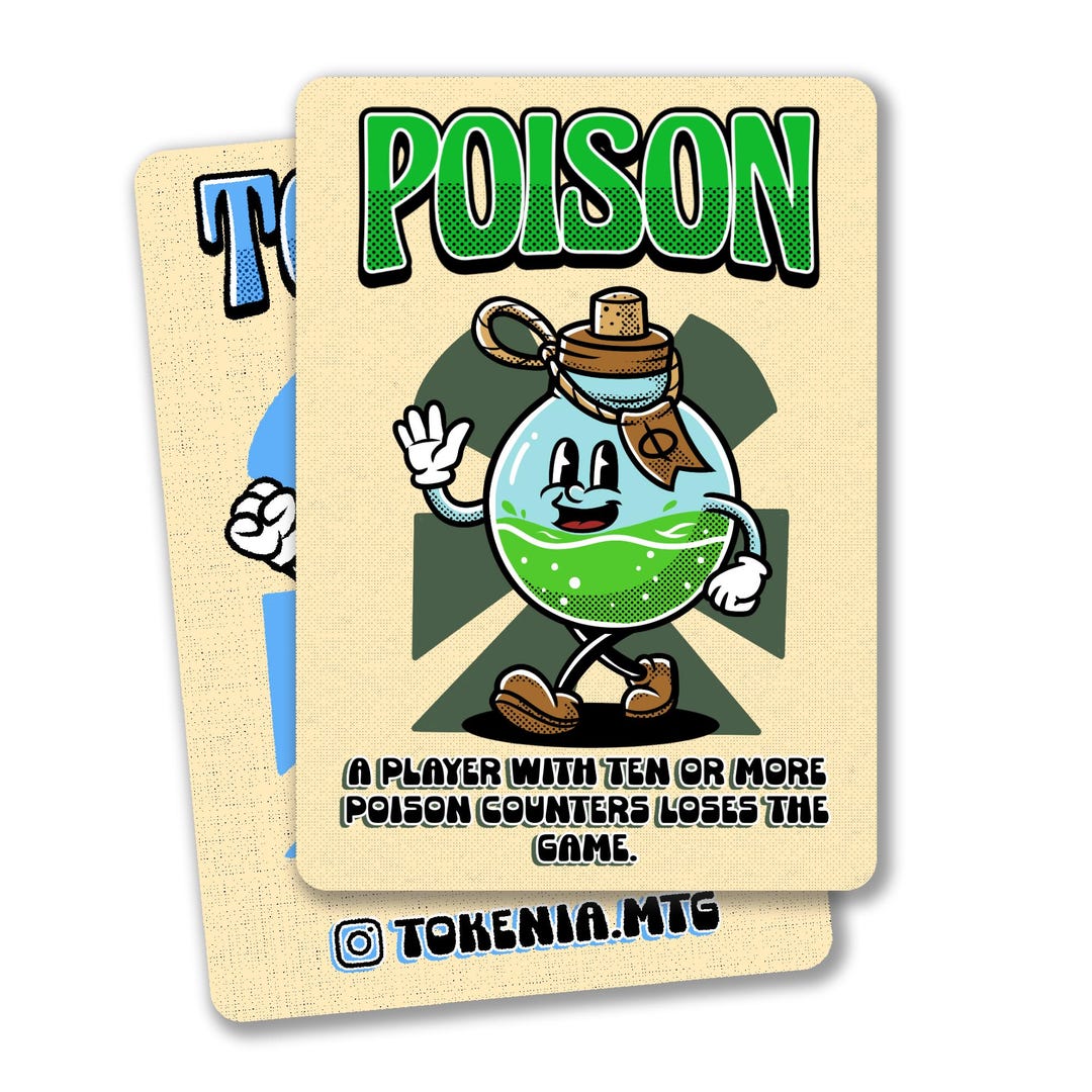 Poison Counter Token Vintage - Etsy