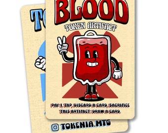 Mtg Blood Token Alternative Art // Choose the Art for EDH, Commander ...