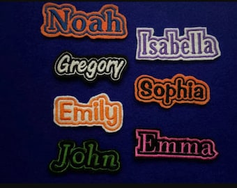 Personalized Name Patch Die Cut Badges Custom Embroidery Iron on Sew On - Etsy
