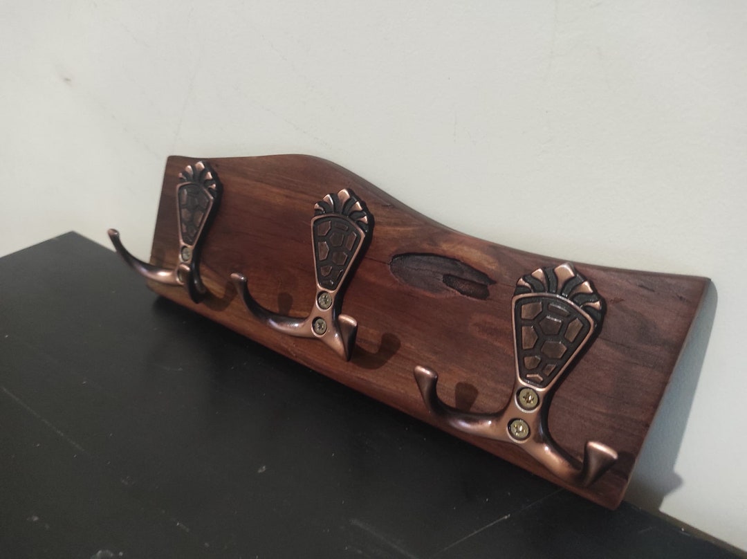 Reclaimed Wood Wall Mounted Key Hanger - Etsy