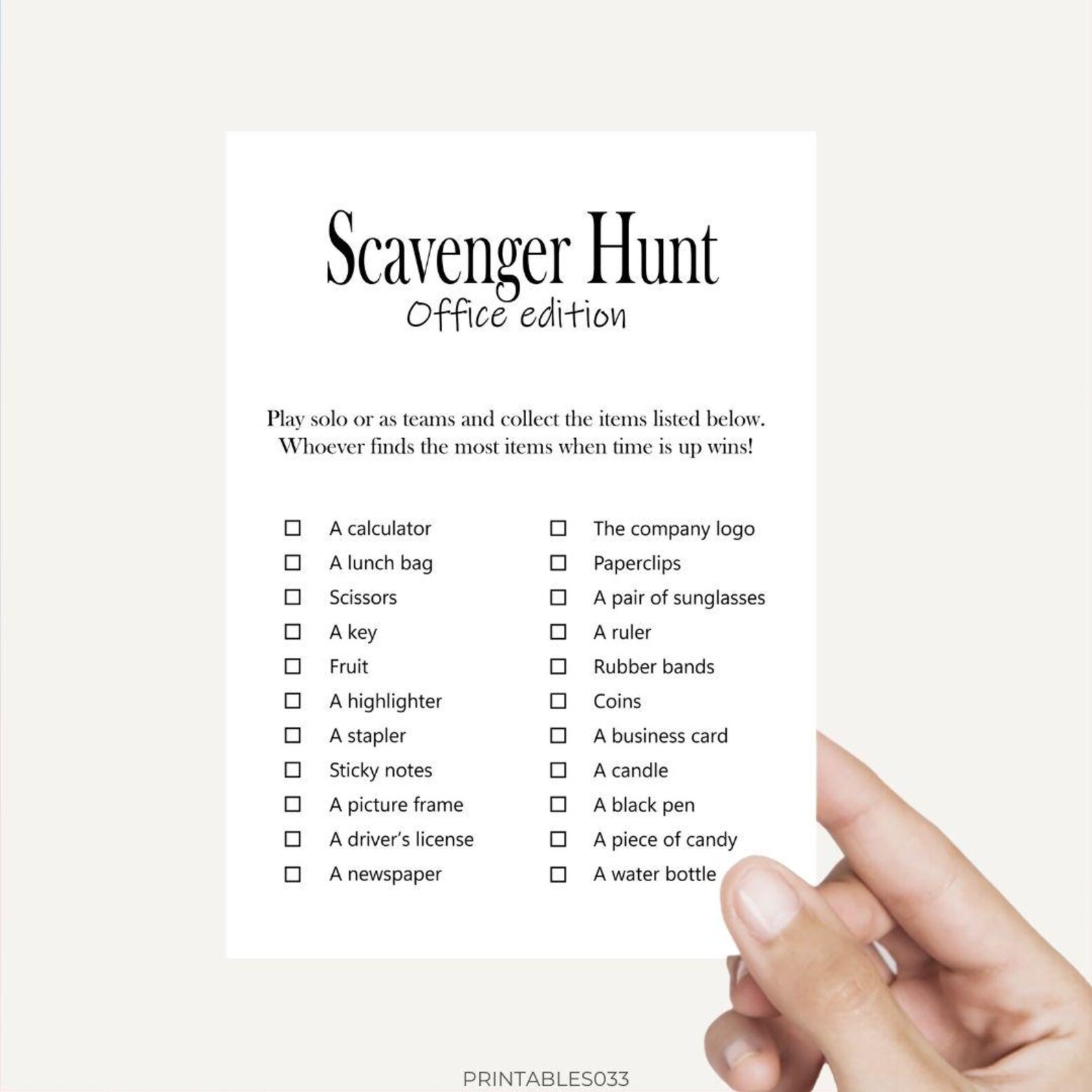 Office Party Games Printable, Team Games for Work Events, Coworker ...