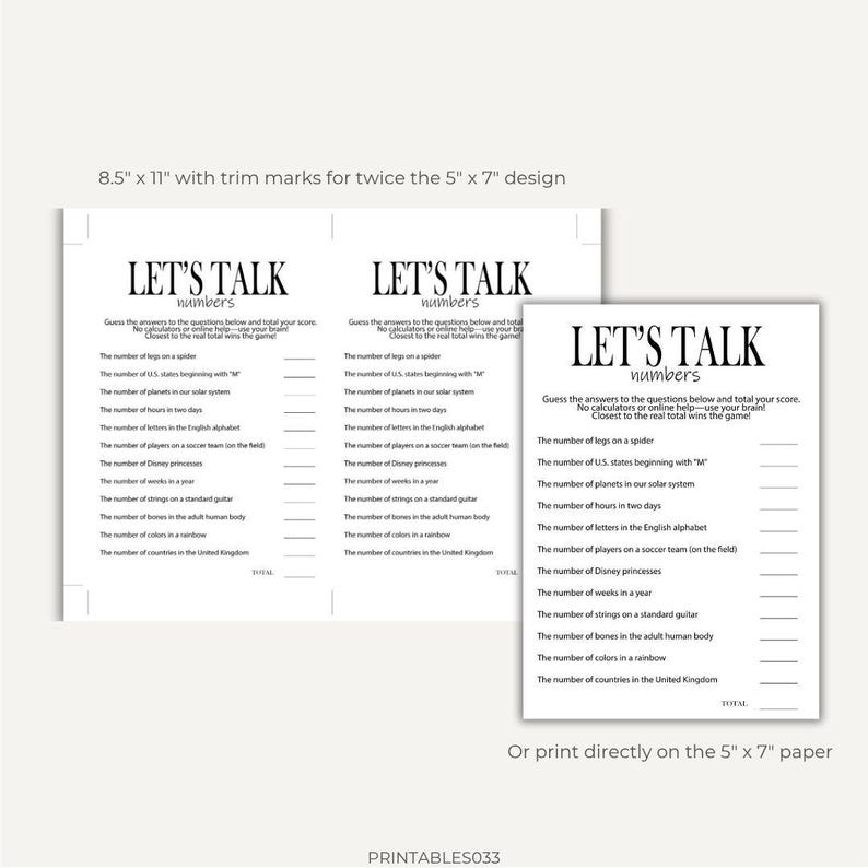 Let's Talk Office Party Game Printable, Icebreaker, Coworker Bonding ...