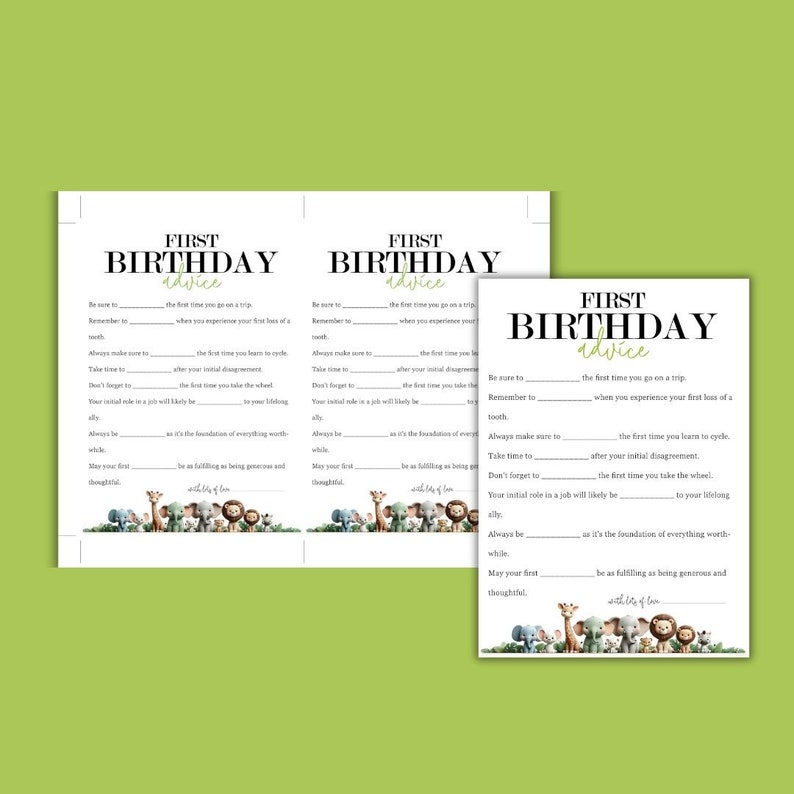 First Birthday Games 1st Birthday Party Games Bundle One Year Old Party ...