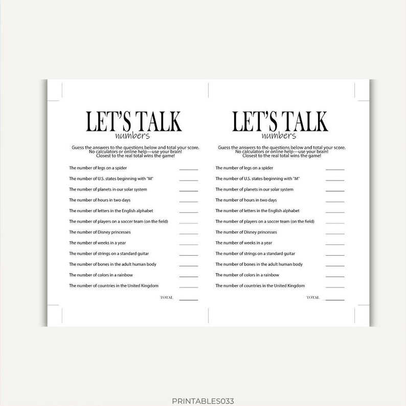 Let's Talk Office Party Game Printable, Icebreaker, Coworker Bonding ...