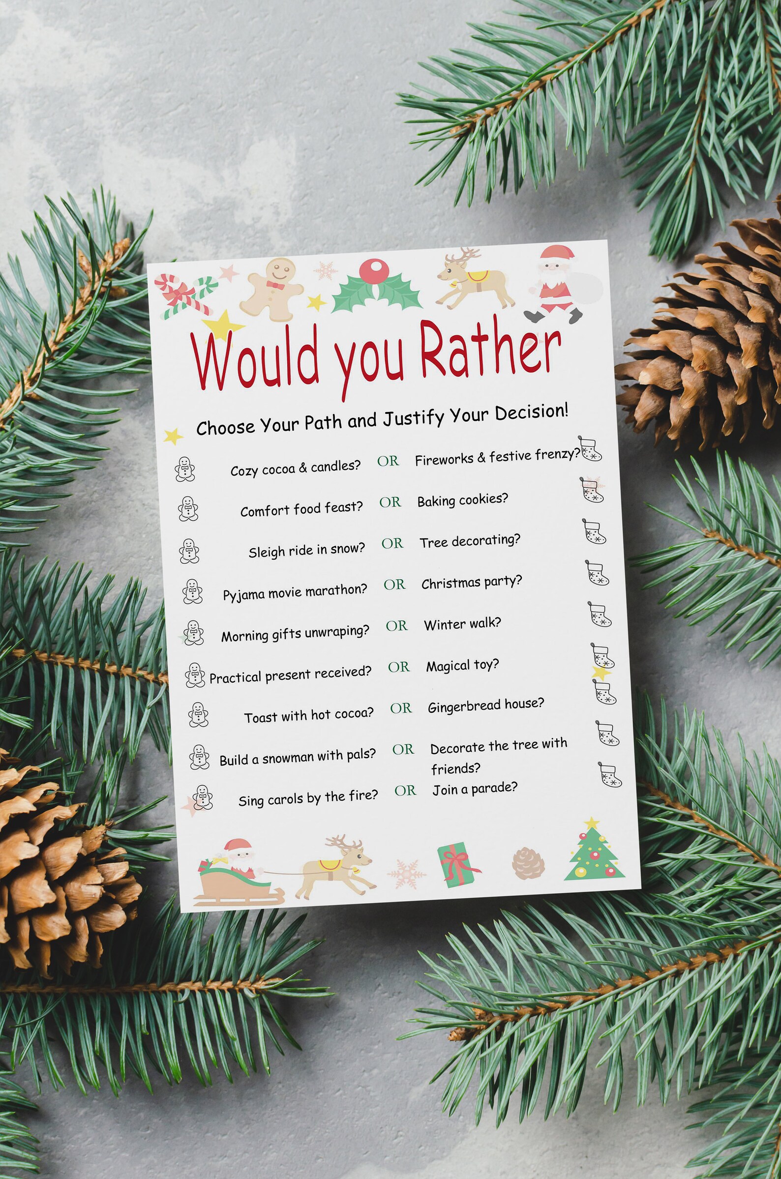 12 Christmas Games Bundle, Family Christmas Game, Christmas Party Games ...