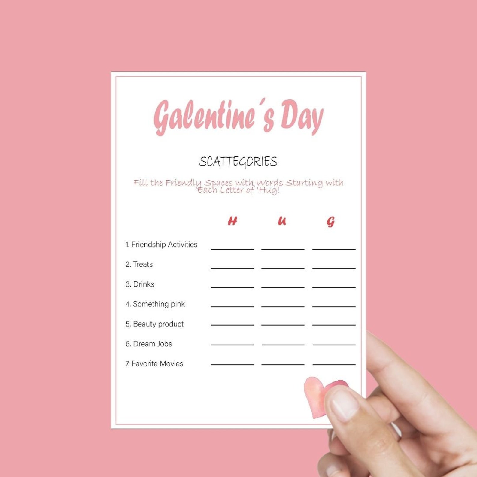 Galentines Day Games Printable Ladies Night Galentine Day Party Bundle ...