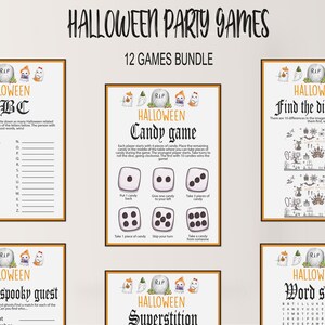 Halloween 12 Party Game Bundle, Spooktacular, Hauntingly Fun Games ...