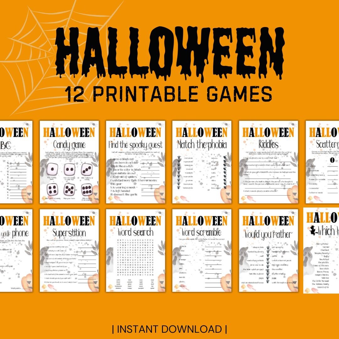 Halloween Party Games, Halloween Spookygames Halloweenfun Ghostlyfun ...