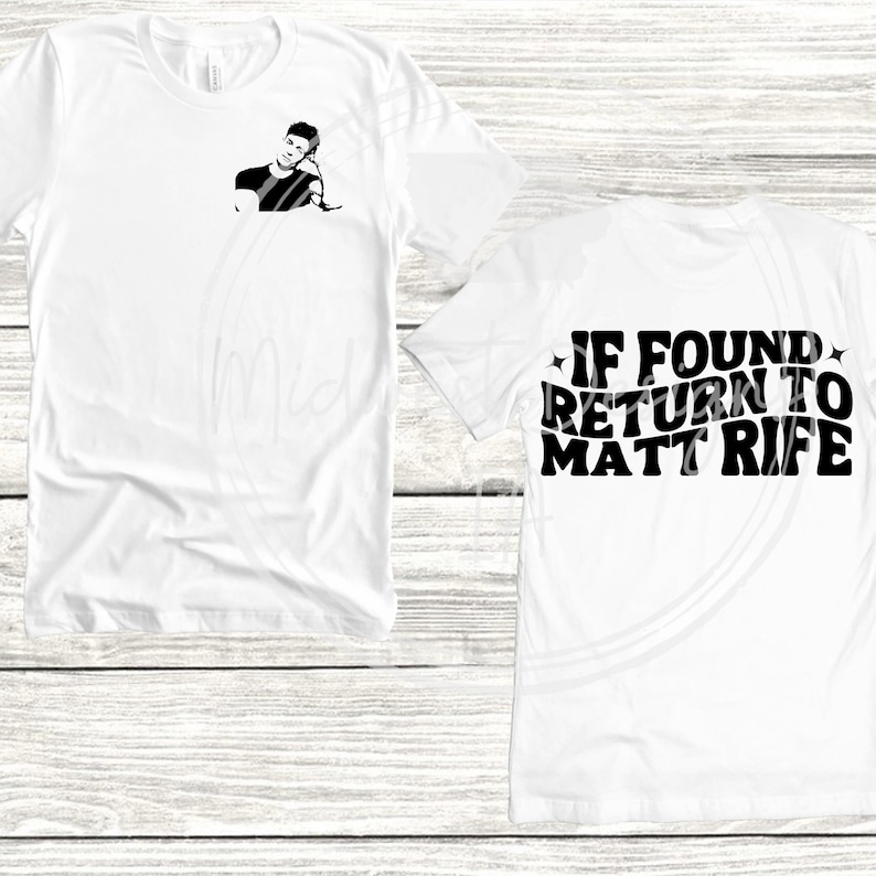 If Found Return to Matt Rife PNG, Matt Rife Design - Etsy