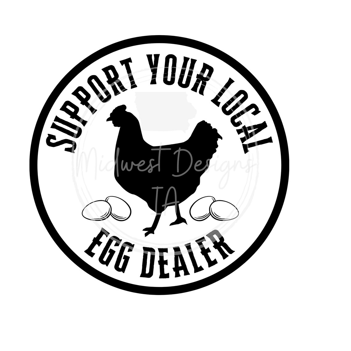 Support Your Local Egg Dealer SVG/PNG, Chicken Shirt, Chicken Tee ...