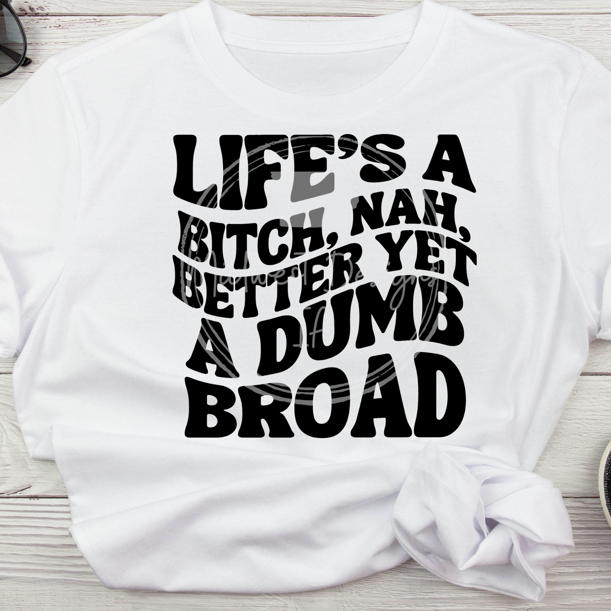 Dumb Broad PNG - Etsy