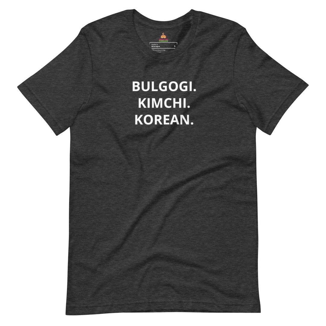 Bulgogi. Kimchi. Korean. T-shirt - Etsy