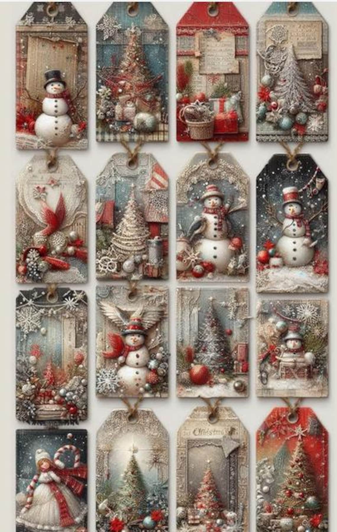 Christmas Gift Tabs - Etsy
