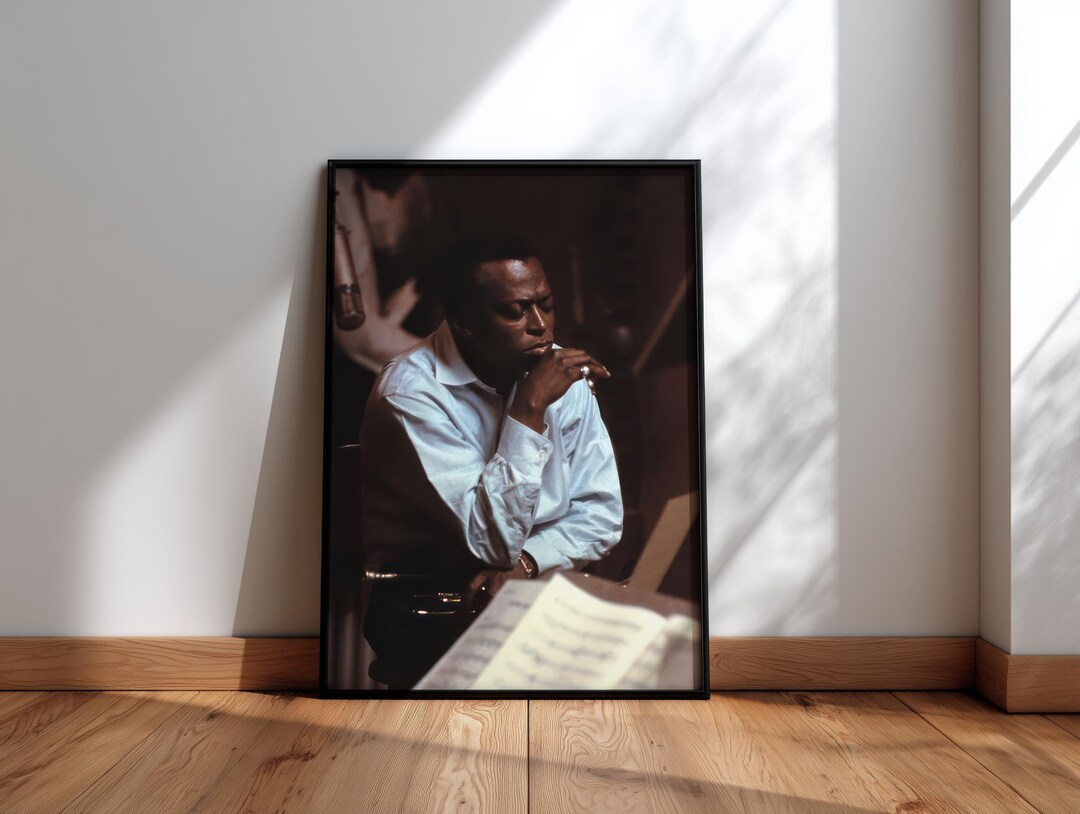 Miles Davis Poster Classic Studio | Retro Jazz Poster | Bedroom Wall ...