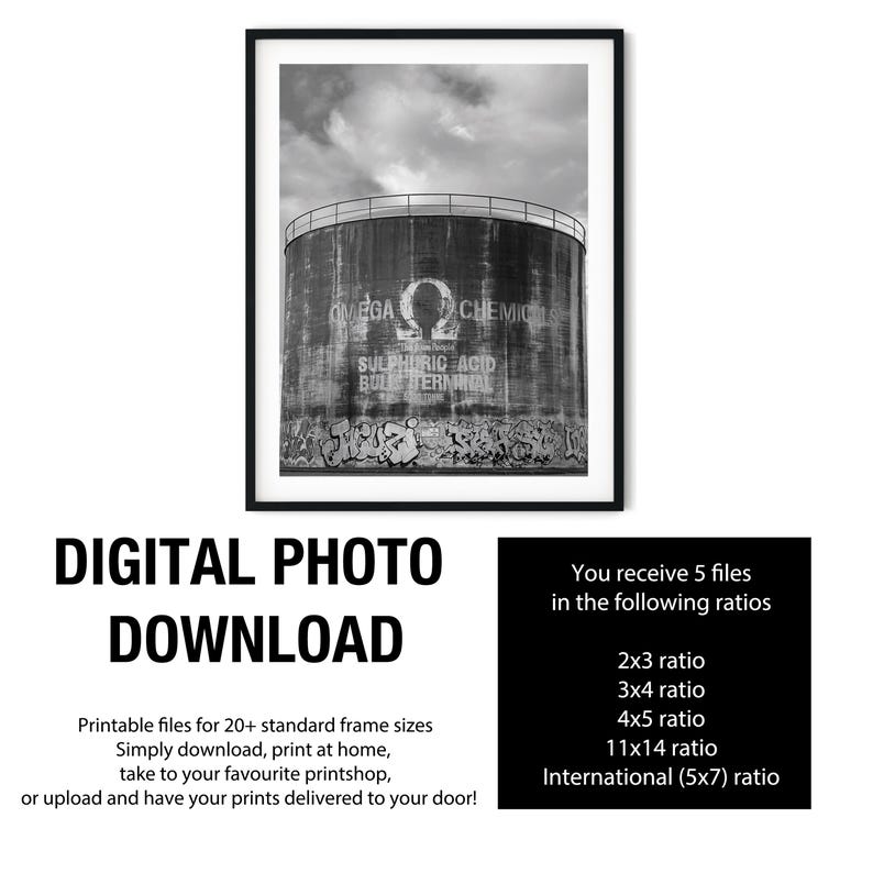 Black and White Photo Instant Digital Download Wall Art Print Chemicals ...