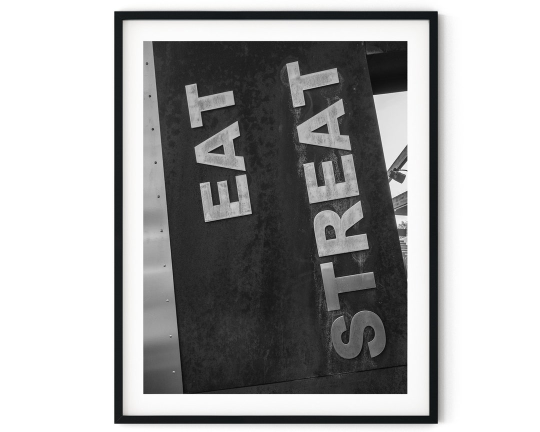 Black and White Photo Instant Digital Download Wall Art Print Eat ...