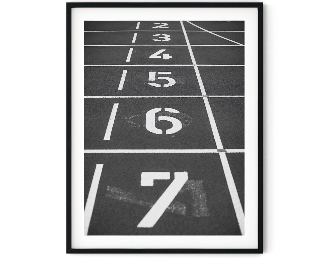 Black and White Photo Instant Digital Download Wall Art Print Running ...