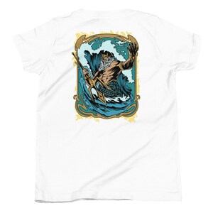 Greek Poseidon Youth Tshirt - Vintage Ancient Greek God Mythology ...